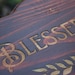 Magical Decorative Door Sign "blessed Home" Made of Pine Wood for ...