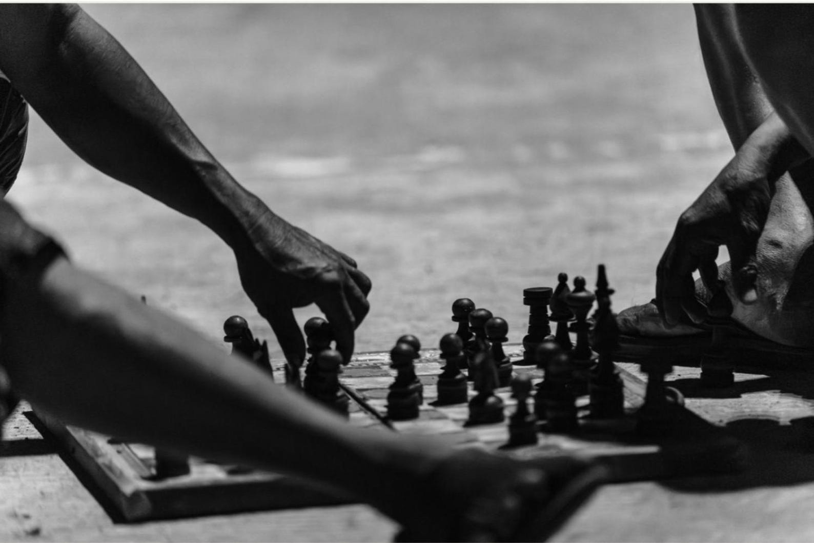 Hands in the Quiet Clash — A Game Played in Shadows | Fine Art ...