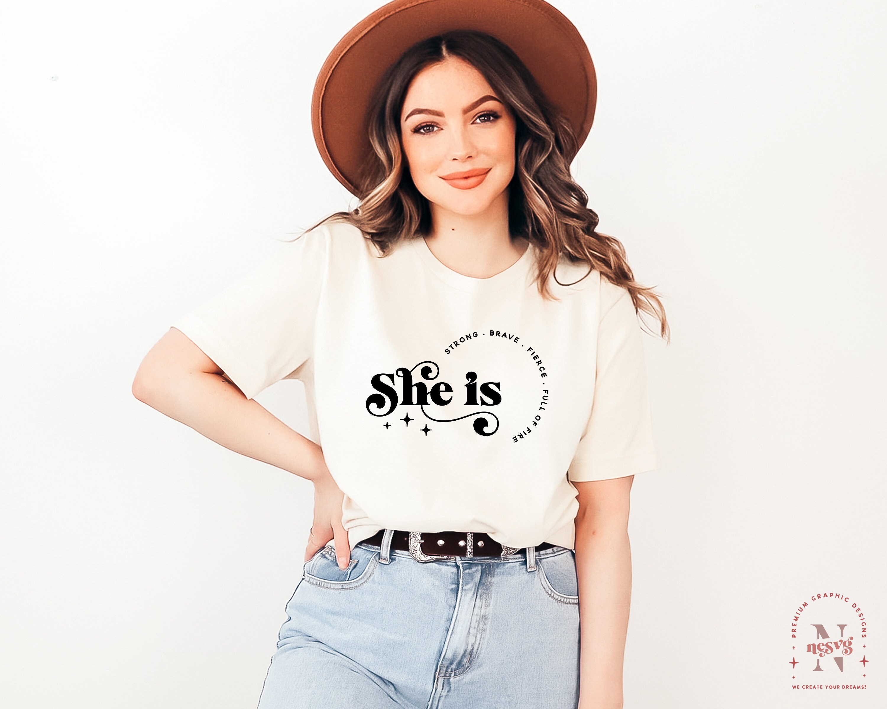 She is SVG Strong SVG Fierce SVG Brave Svg Full of Fire - Etsy