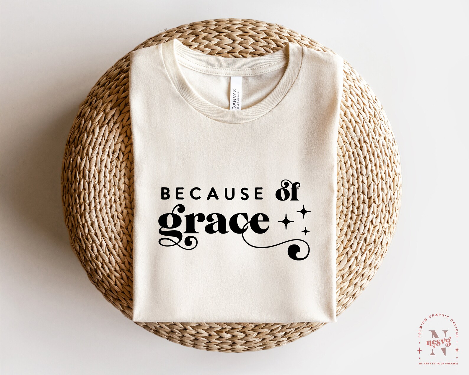Because of Grace SVG Motivational Svg Grace Svg Gospel Svg - Etsy