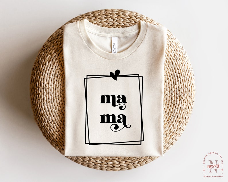 Mama SVG Mama Square SVG Mama Box Cut File Retro Mother - Etsy