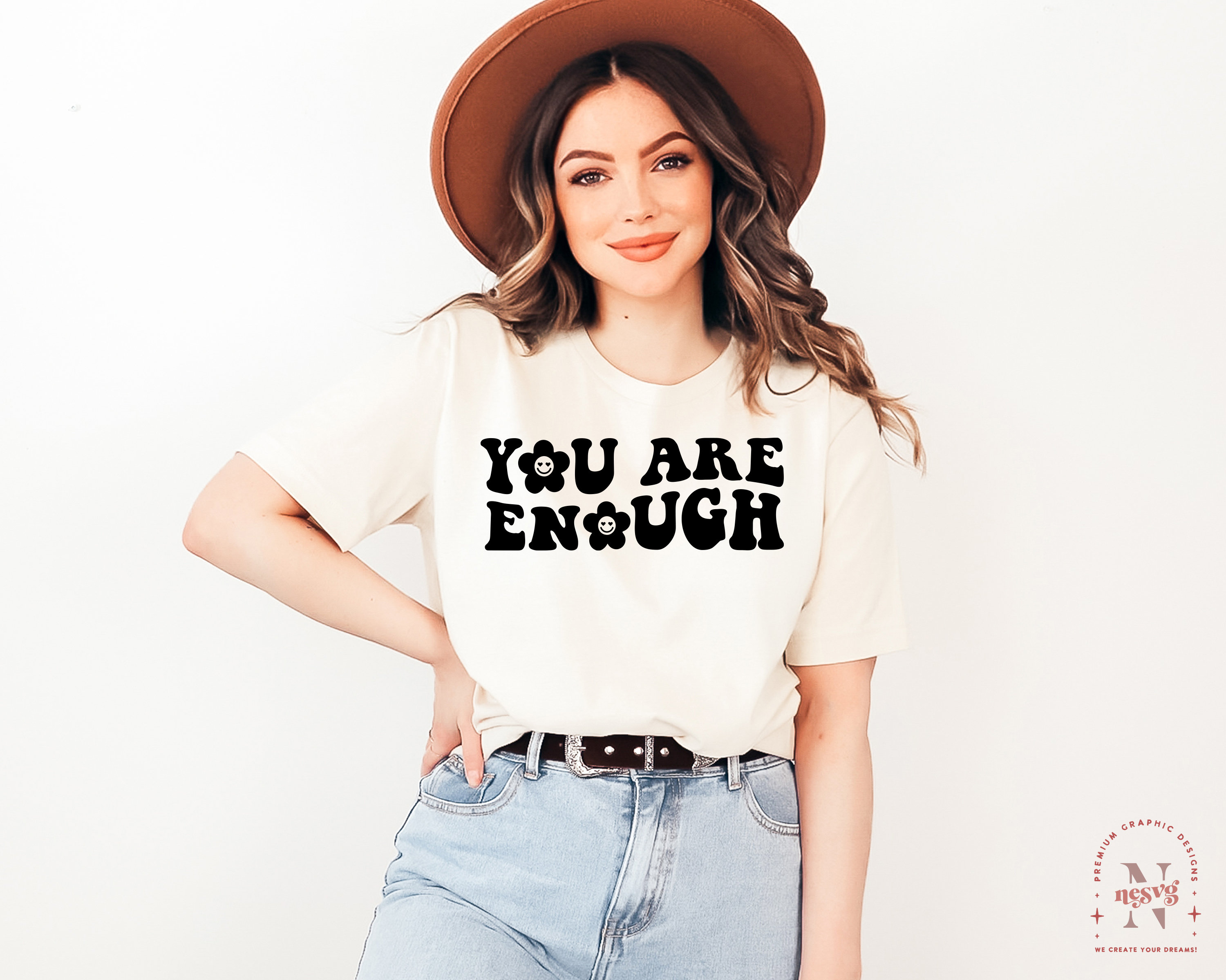 You Are Enough SVG PNG PDF, Inspirational Svg, Positive Quote Svg ...