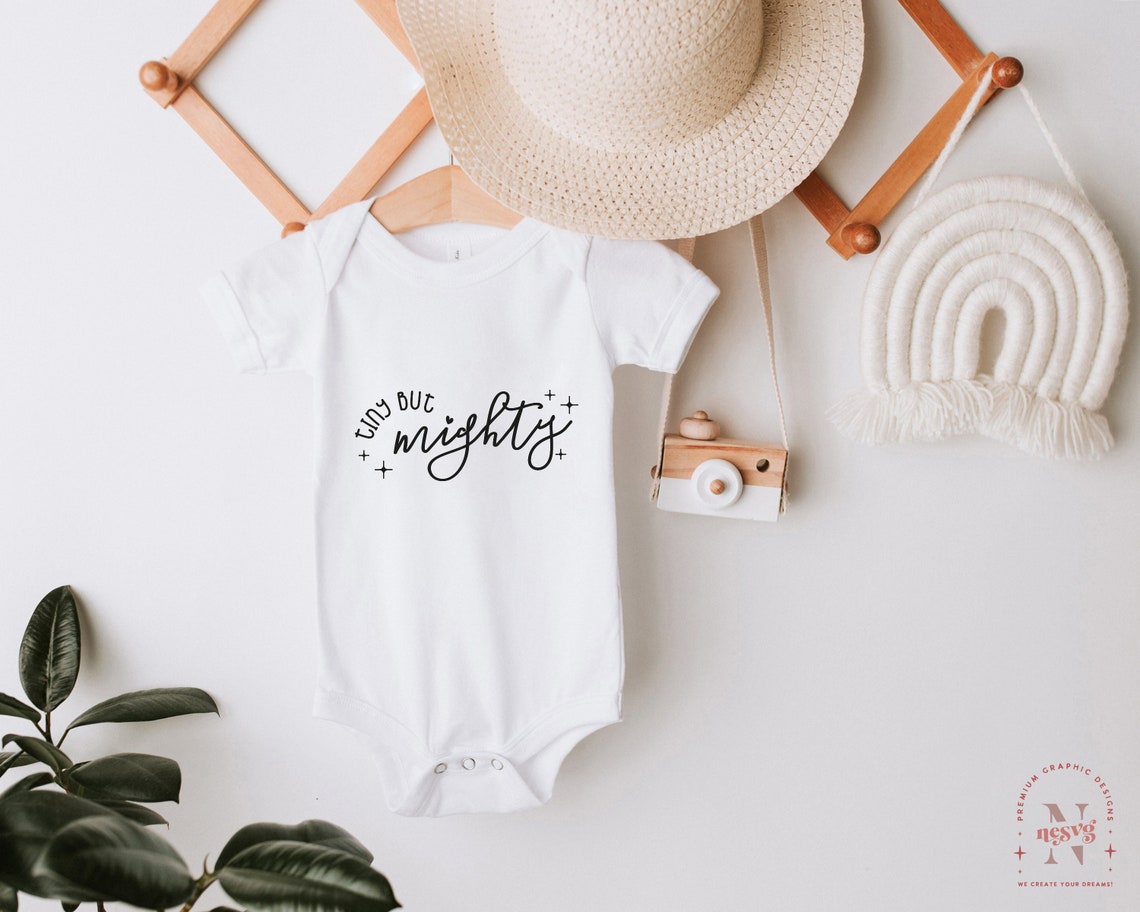 Tiny but Mighty SVG PNG PDF Mighty Baby Svg Preemie Onesie - Etsy