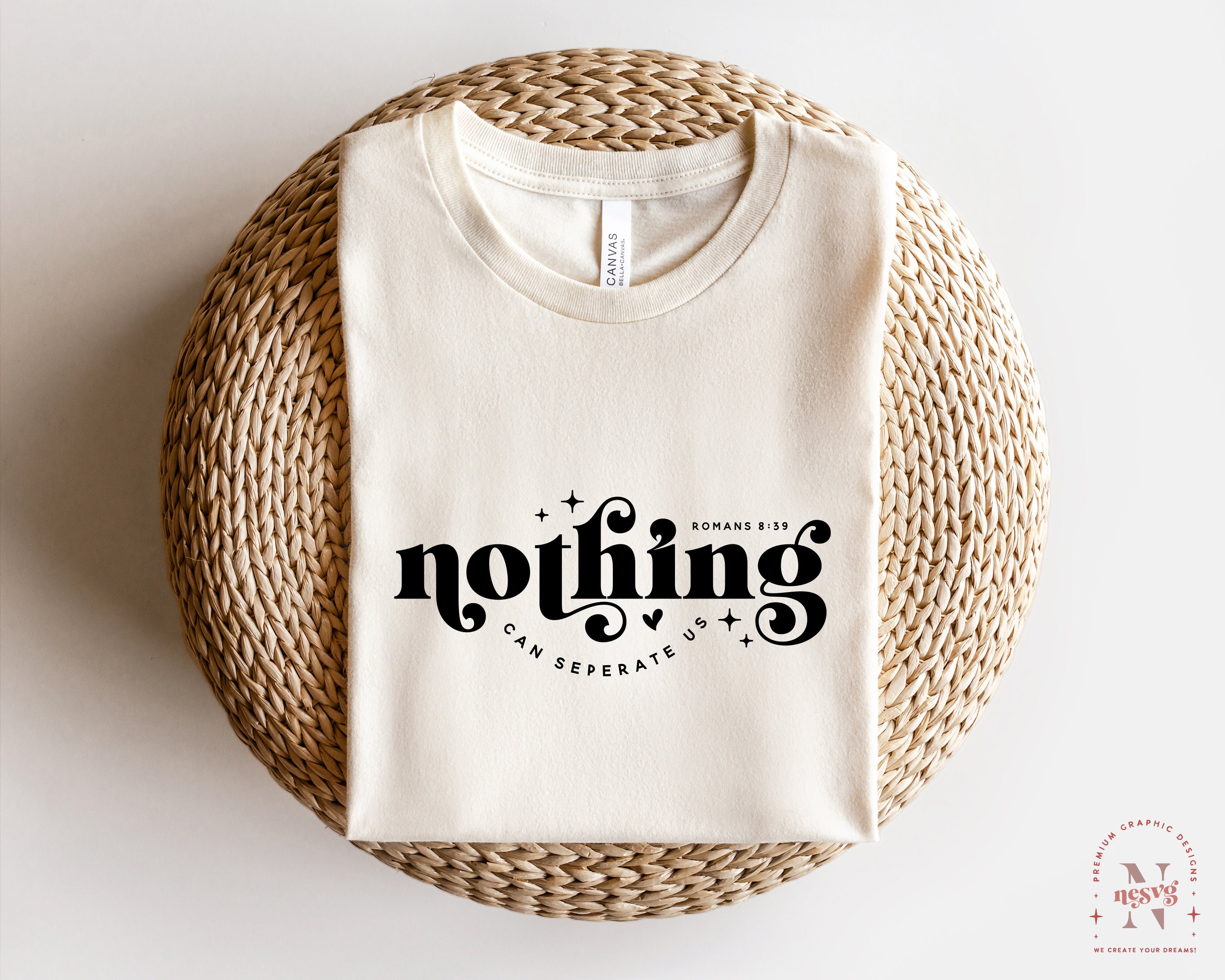 Nothing Can Separate Us SVG Romans 8 Svg Christian Svg - Etsy