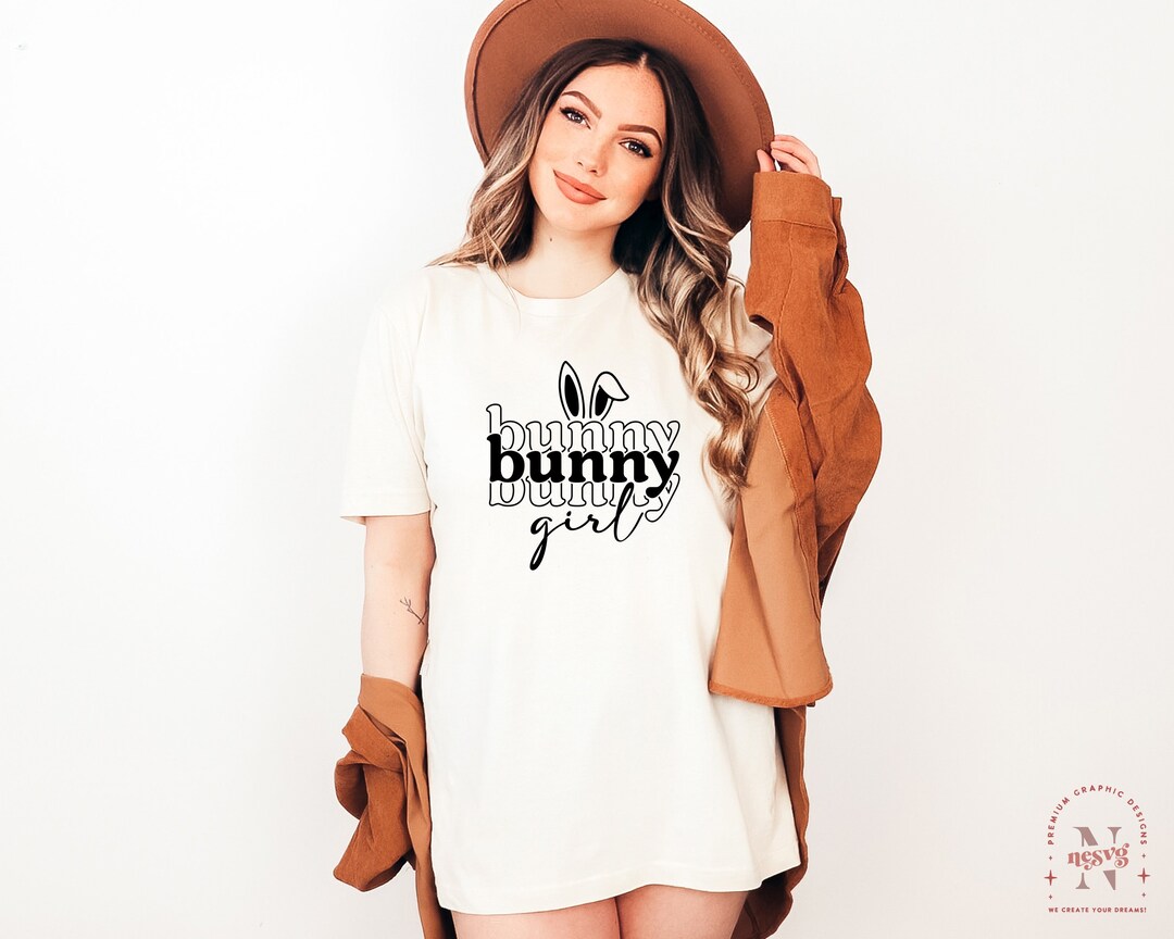 Bunny Girl SVG PNG PDF, Happy Easter Svg, Bunny Svg, Kids Easter Svg ...