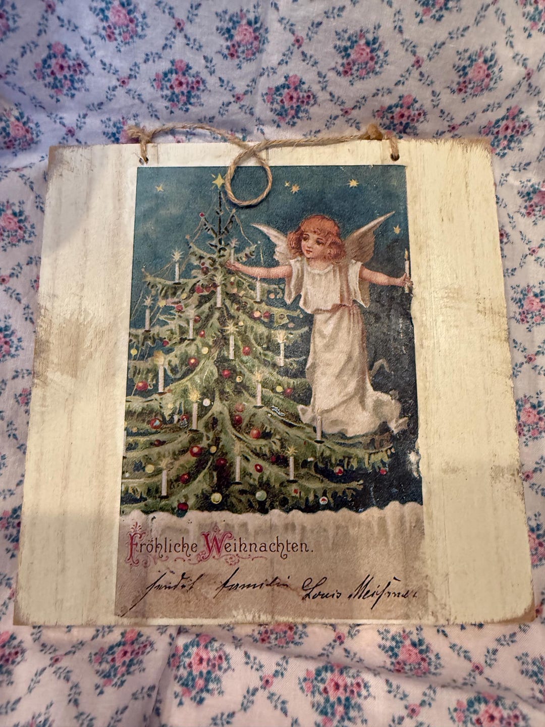 Christmas Angel and Tree - Etsy