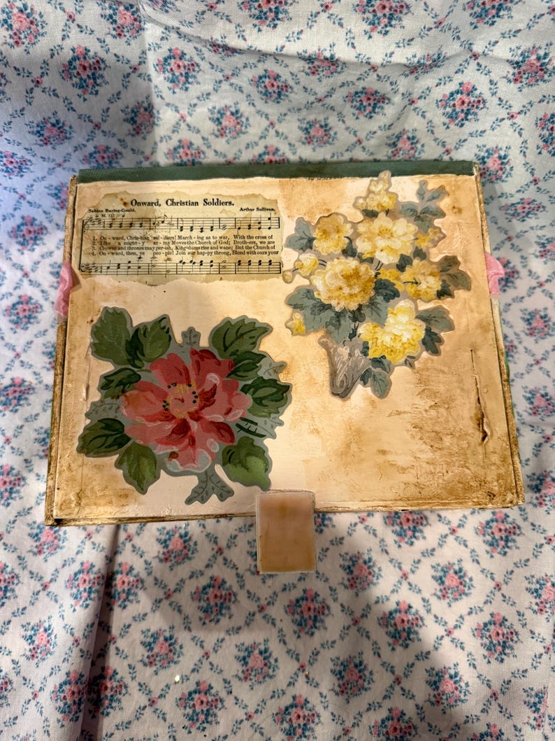 Decoupage Box Vintage Shabby Chic Cigar Box Roses Florals - Etsy