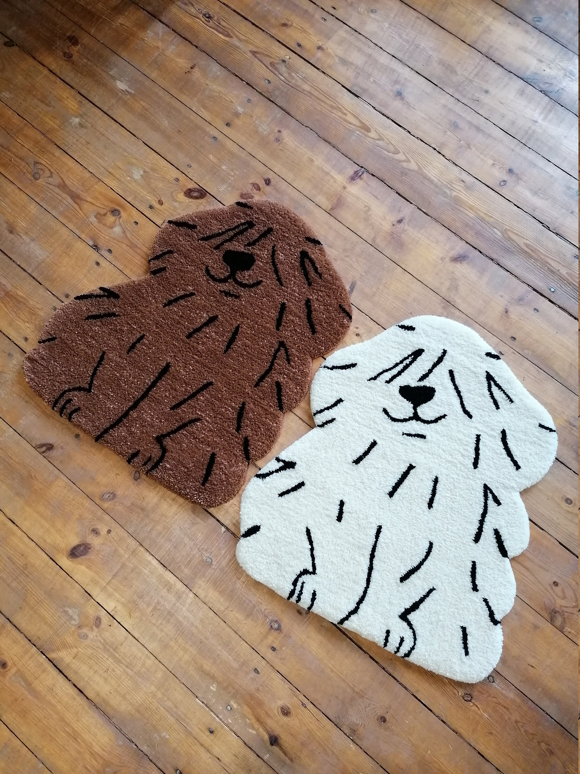 Dog Rug. Handmade Tufted Wool Rug - Etsy