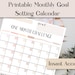 Printable Monthly Calendar Neutral | Blank 30 Day Challenge Printable ...