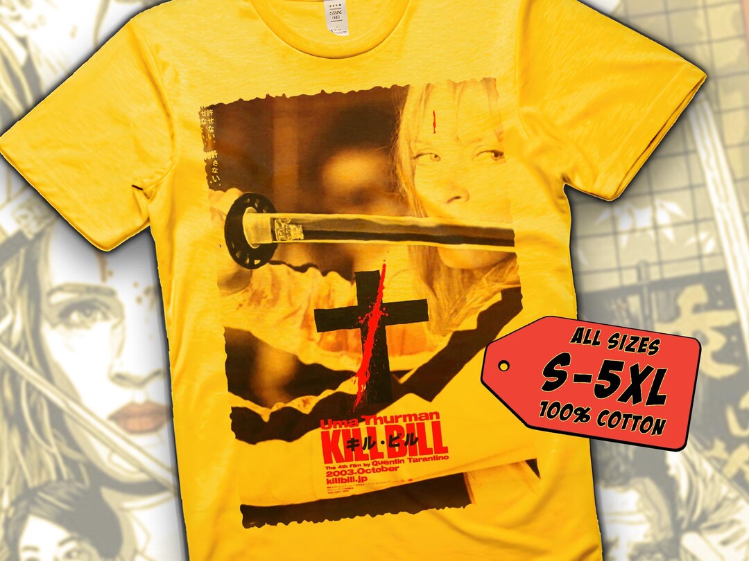 Kill Bill V25 Vintage Movie Poster T-shirt Unisex Multicolor T Shirt ...