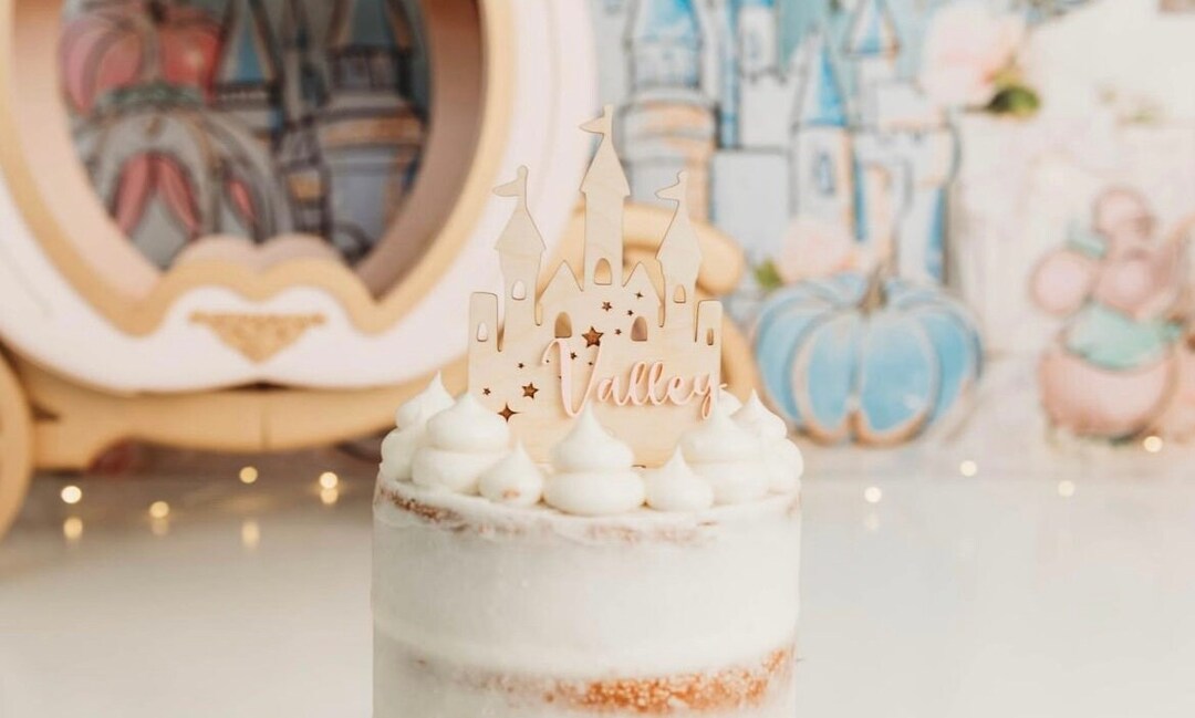 Castle Cake Topper SVG. Downloadable Birthday Topper Design. Instant ...