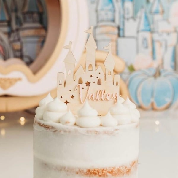 Castle Cake Topper - Etsy