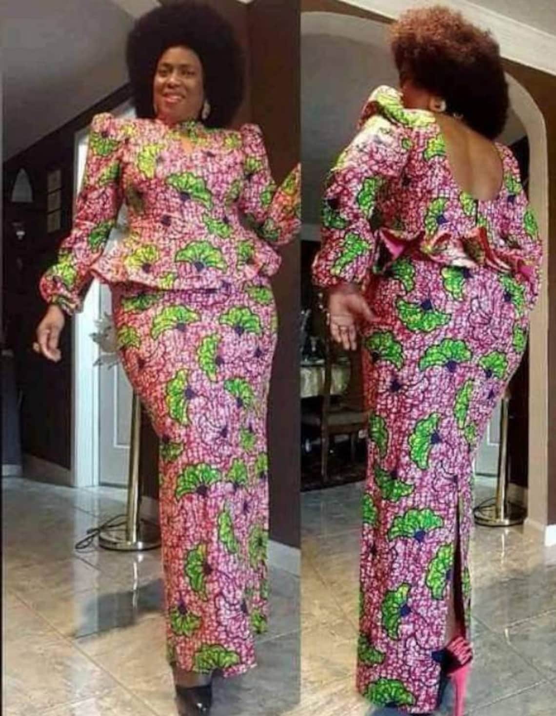 African Skirt Set,african Two Piece Set,african Skirt and Top,african ...