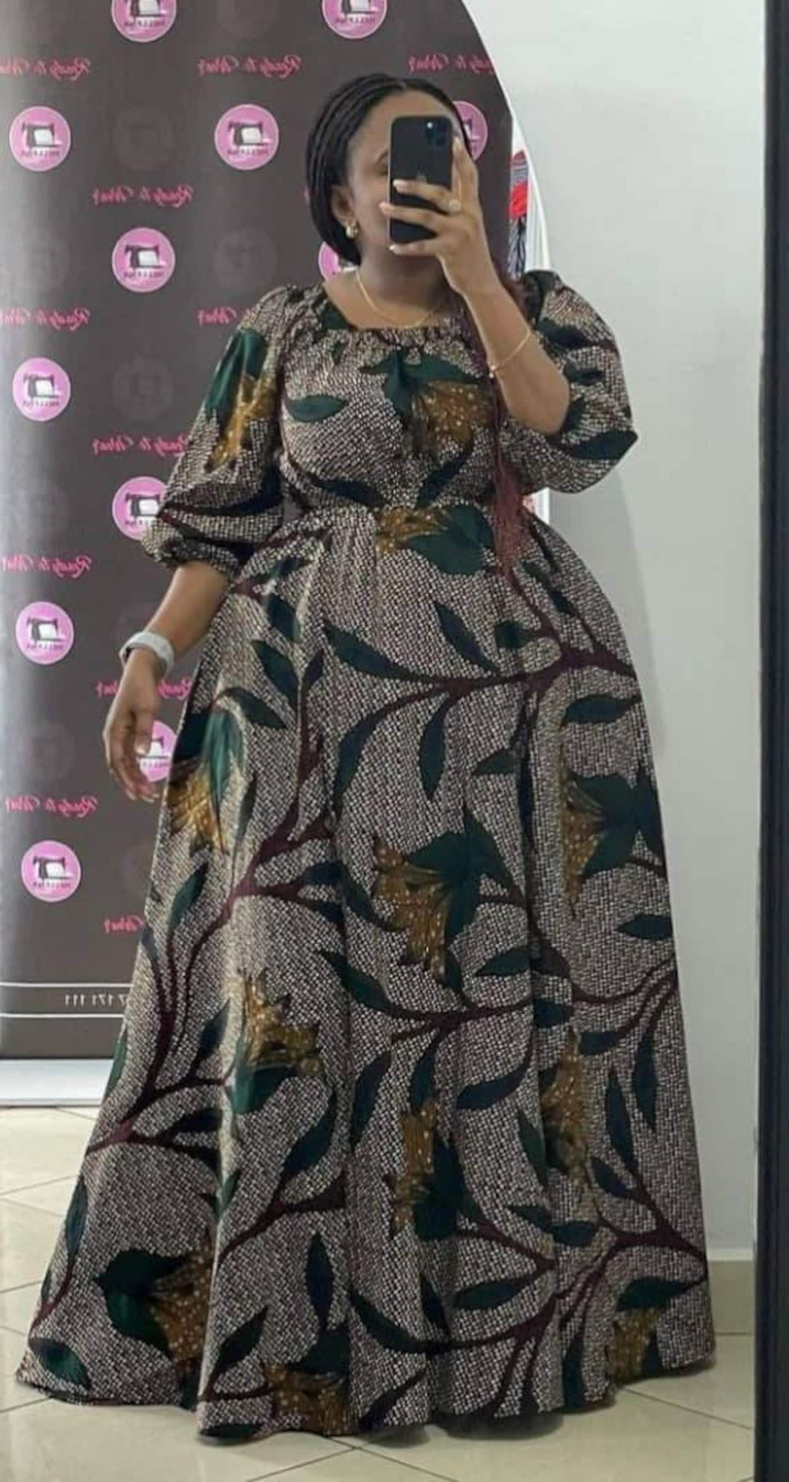 African Plus Size Dress,african Dress,african Maxi Dress, African Maxi ...