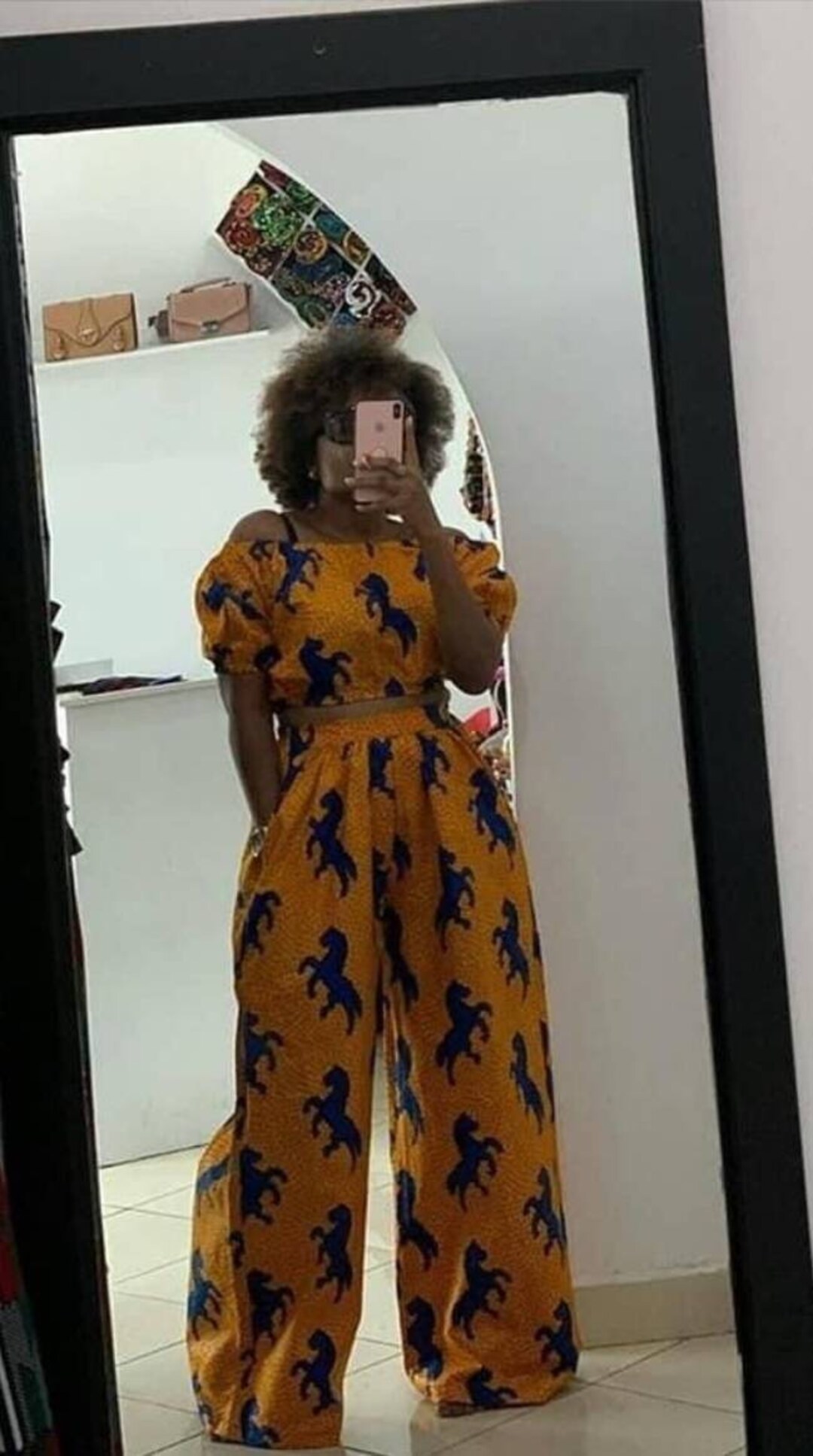 African Pant Suit For Women African Women Pant Suit African Wide Leg