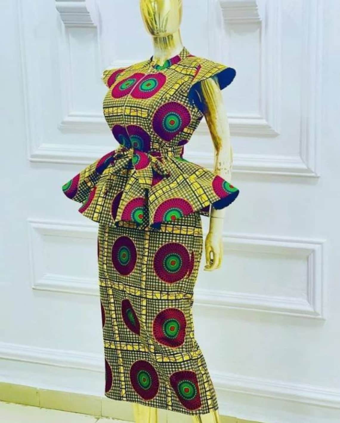 African Skirt Set,african Two Piece Set,african Skirt and Top,african ...