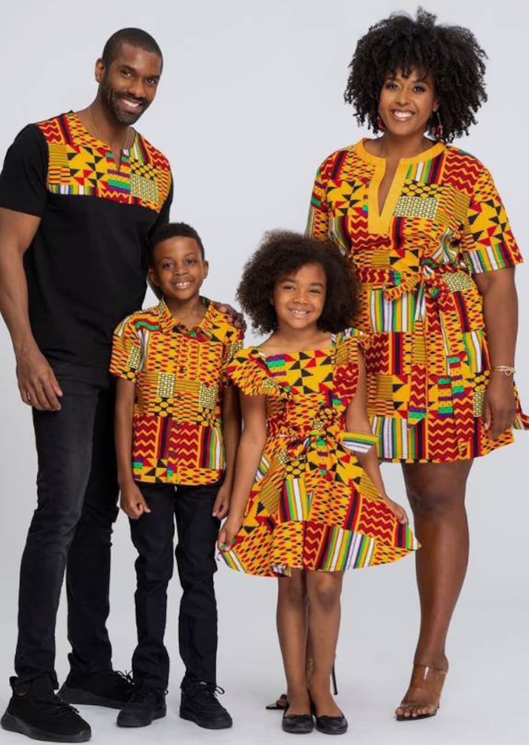 African Family Matching Outfit,african Family Outfit/african Matching ...