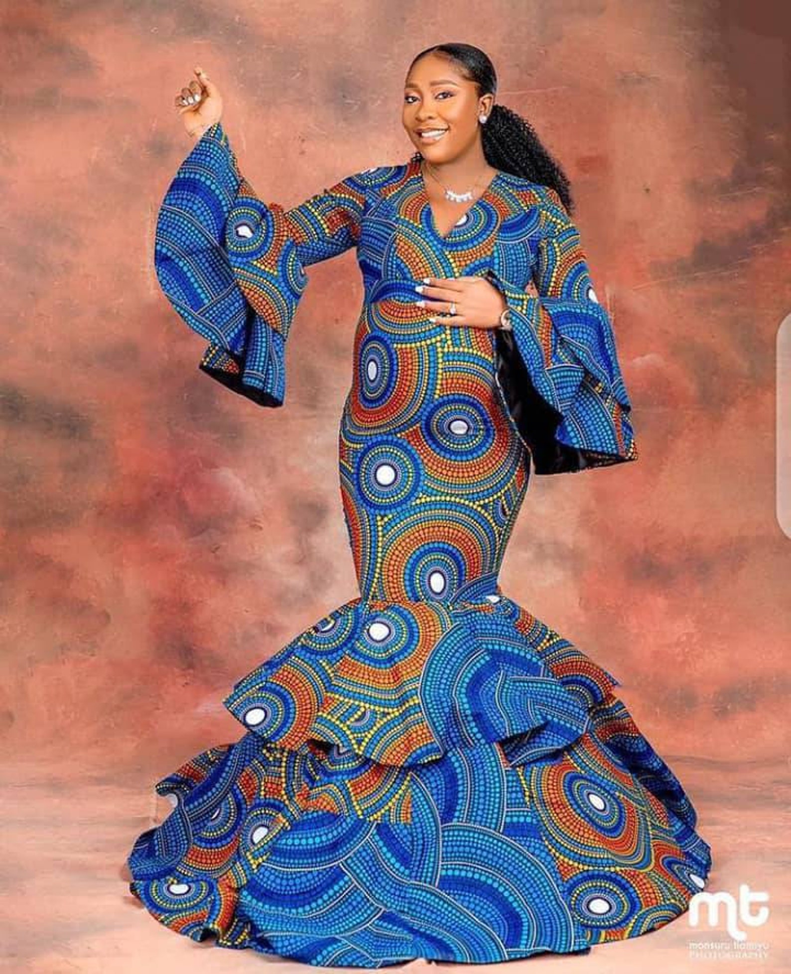 African Maternity Dress/african Maternity Dress for Photoshoot/african ...