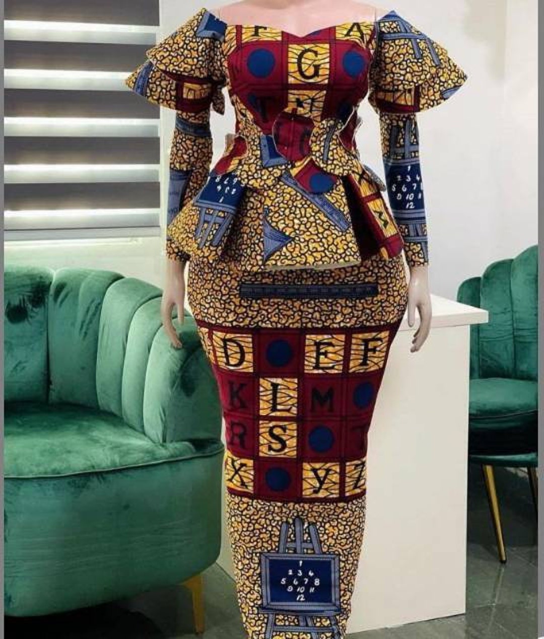 African Skirt Set,african Two Piece Set,african Skirt and Top,african ...