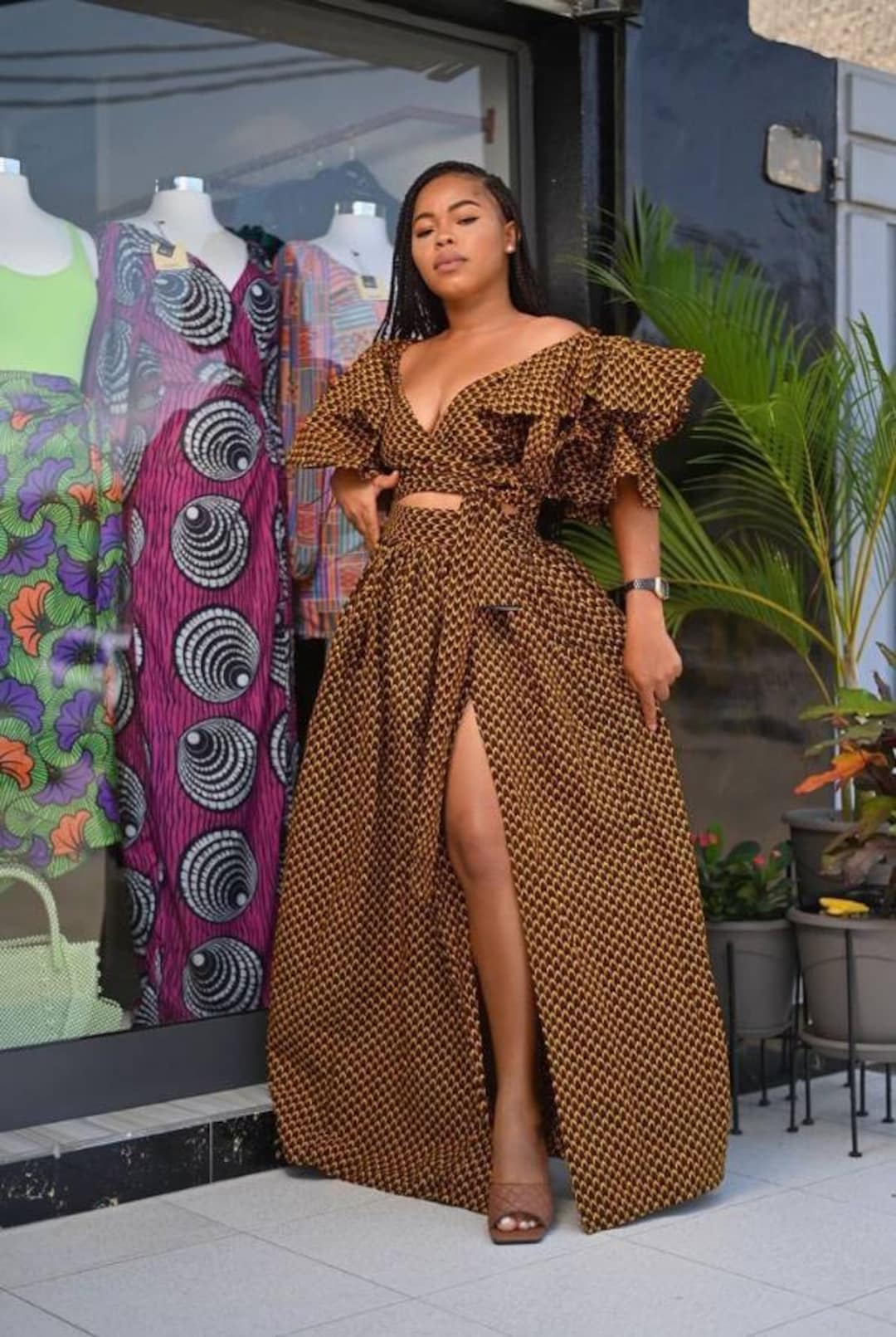 African Skirt Set,african Two Piece Set,african Skirt and Top,african ...
