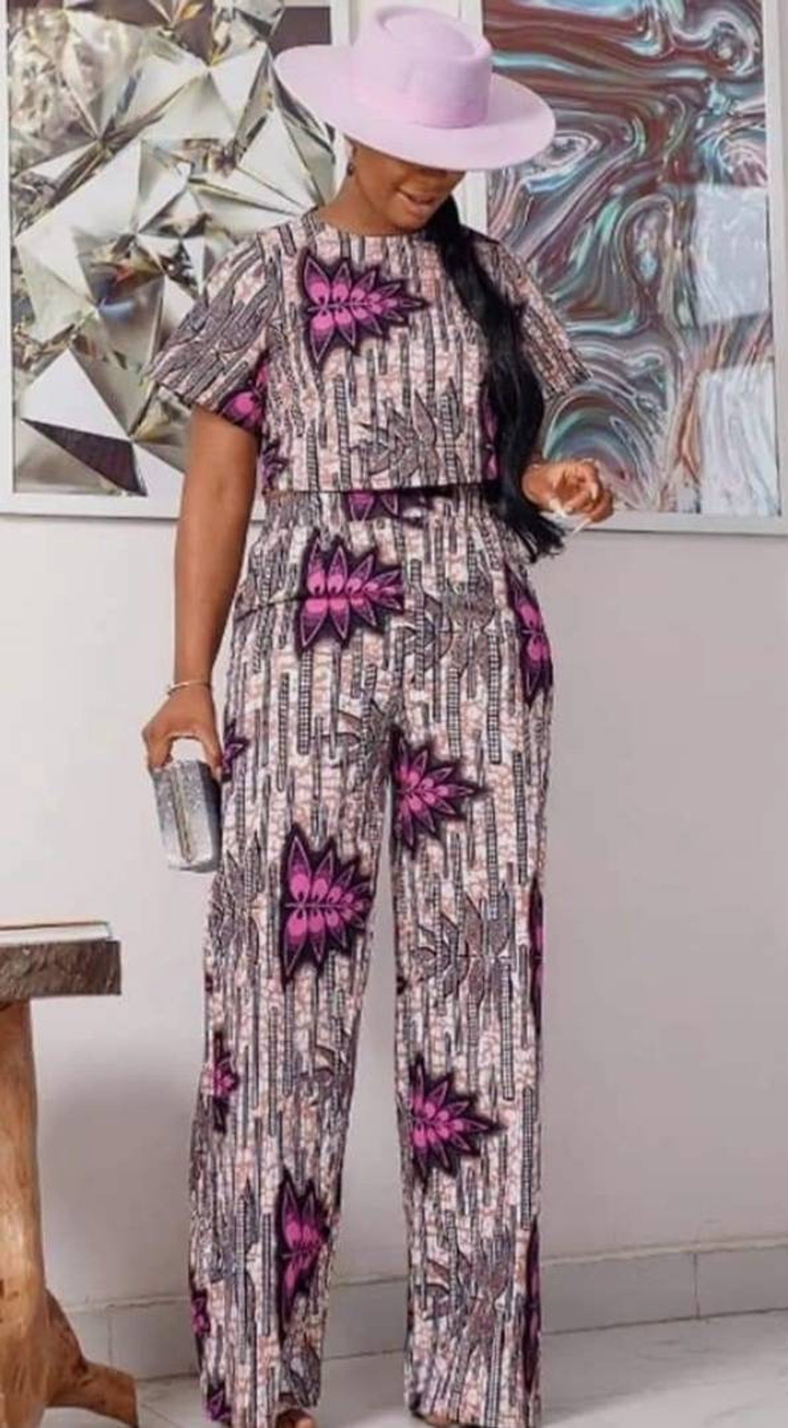 African Pant Suit For Womenafrican Women Pant Suitafrican Etsy