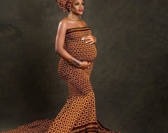 African Maternity Dress/african Maternity Dress for Photoshoot/african ...