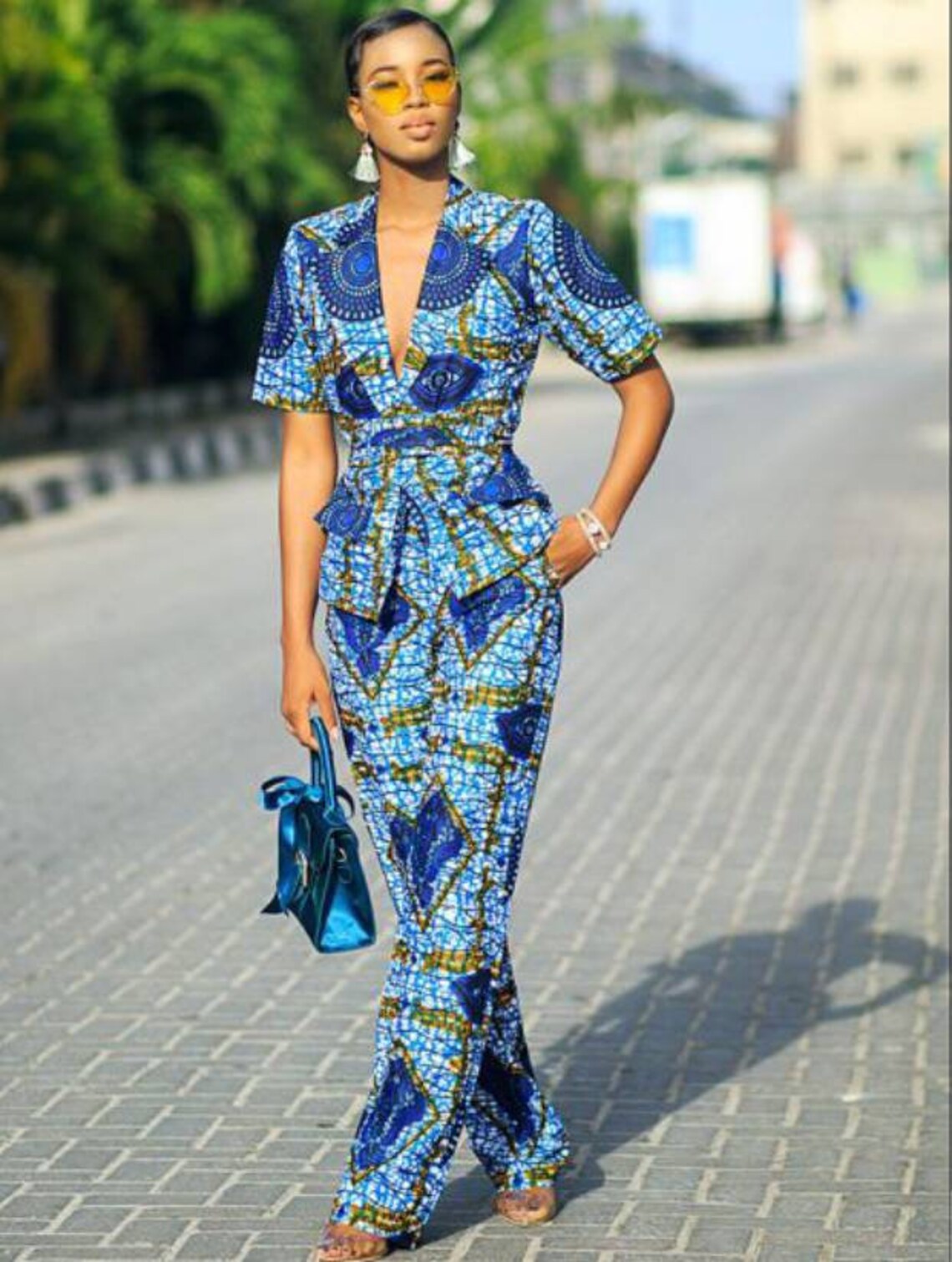 African Pant Suit For Womenafrican Women Pant Suitafrican Etsy
