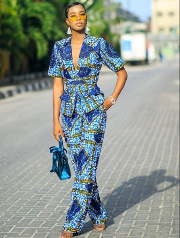 African Pant Suit For Women African Women Pant Suit African Print
