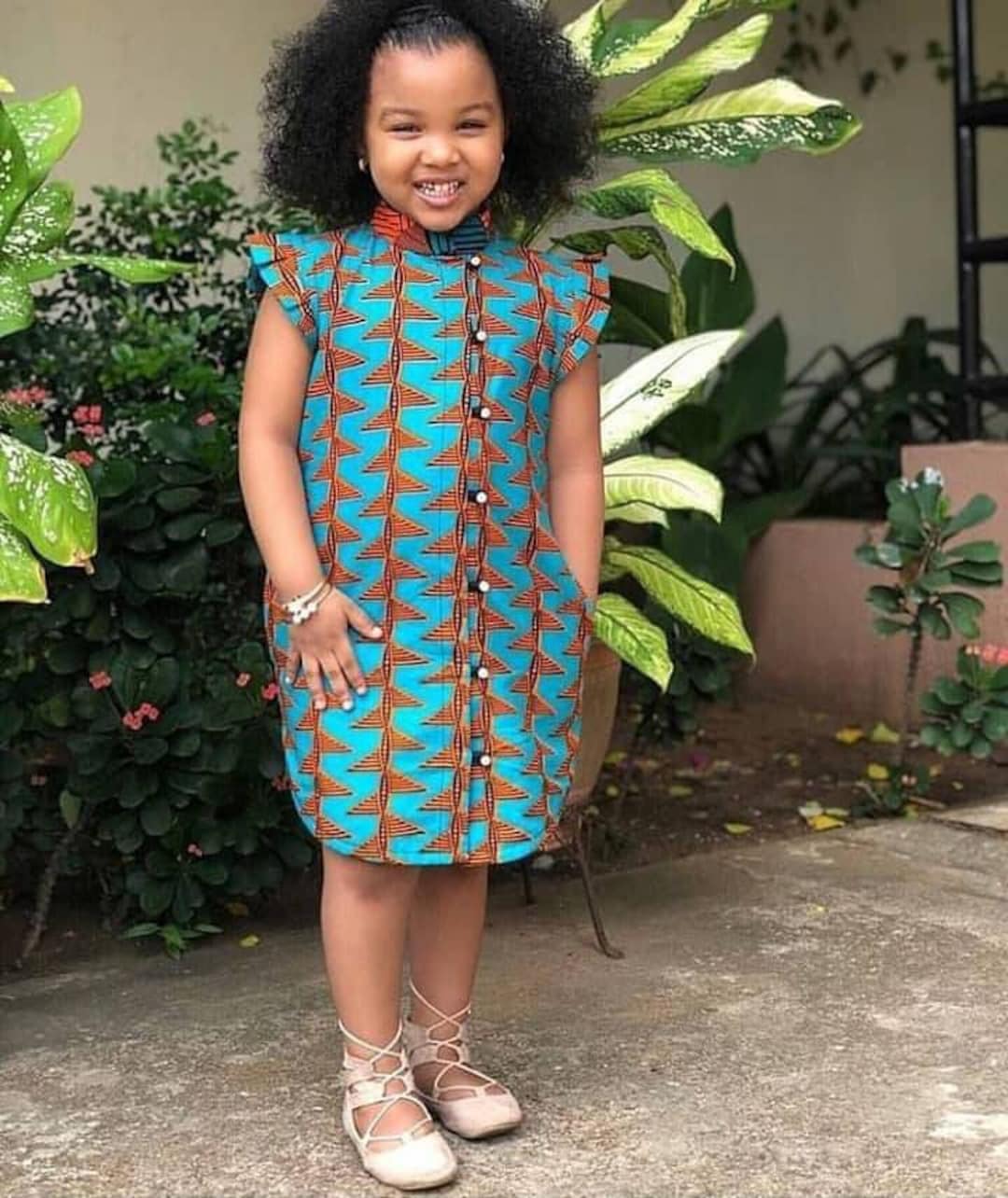 Red African Girls Dress/african Clothing for Girls/african Girls ...