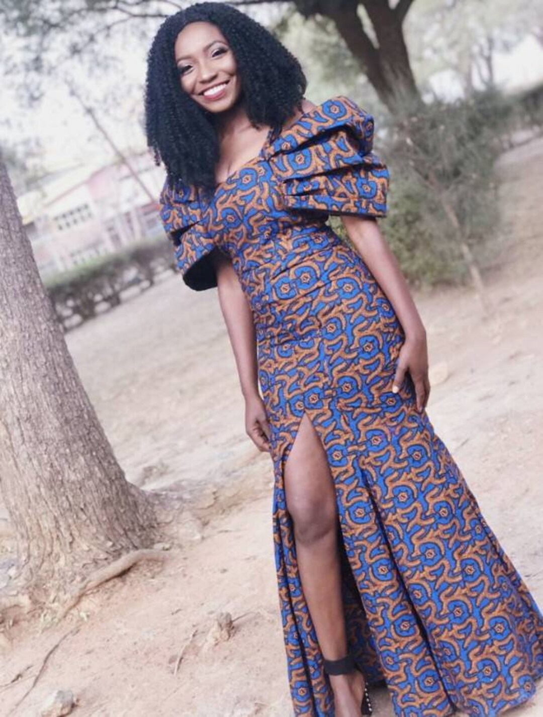 African Maxi Dress With Slit,african Dress,african Maxi Dresses for ...