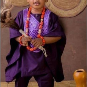 Purple Agbada African Boys Suit/african Clothing for Boys/african Boys ...