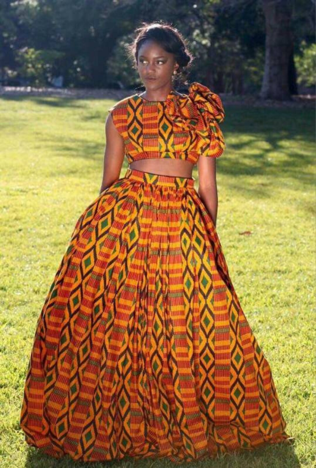 African Skirt Set,african Two Piece Set,african Skirt and Top,african ...