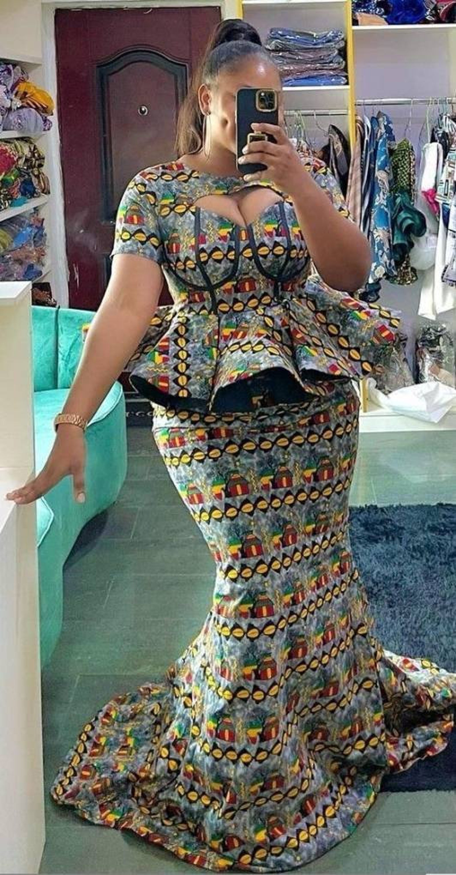 African Skirt Set,african Two Piece Set,african Skirt and Top,african ...