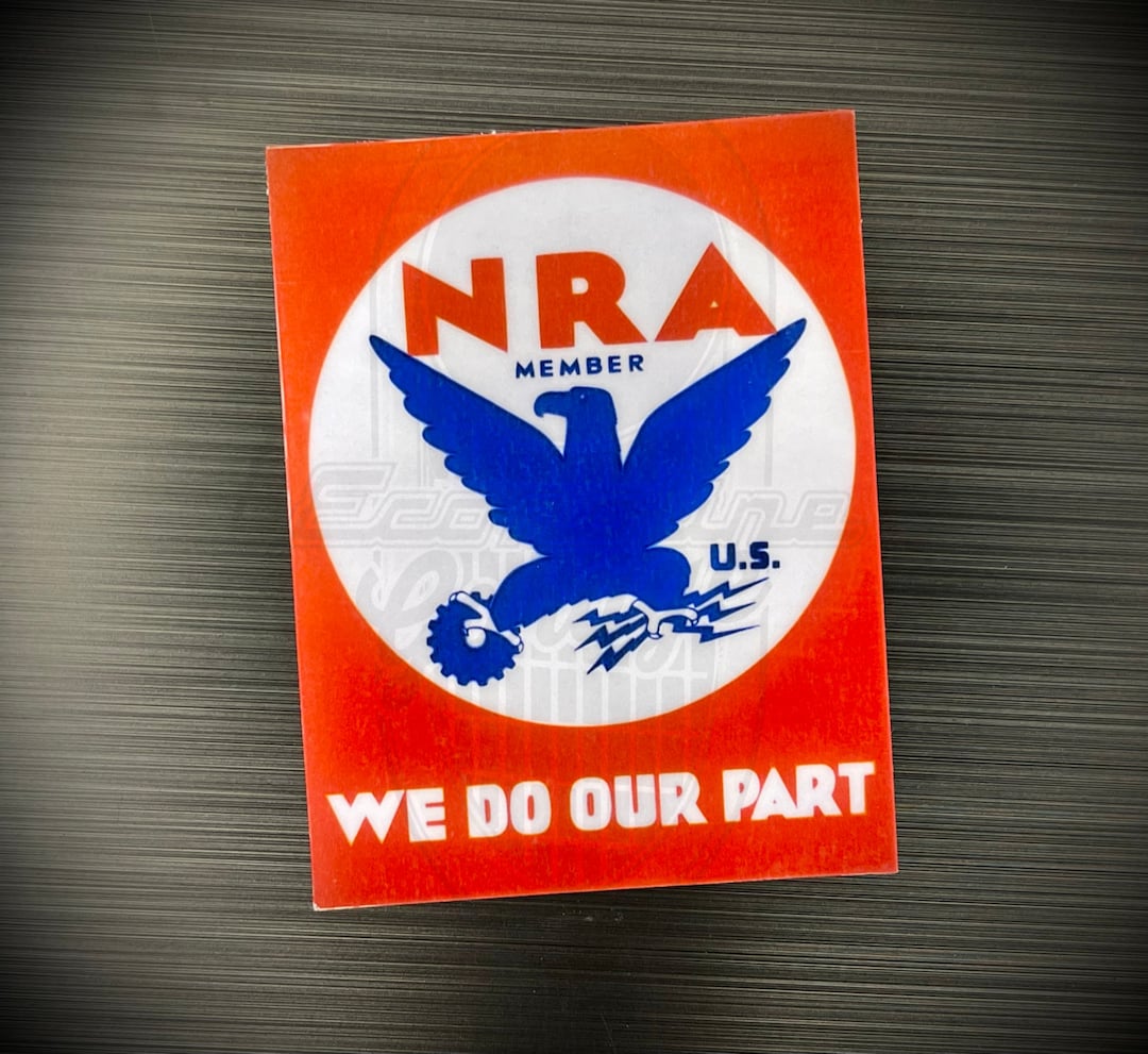 Vintage Style NRA "we Do Our Part" Member Sticker US Eagle National ...