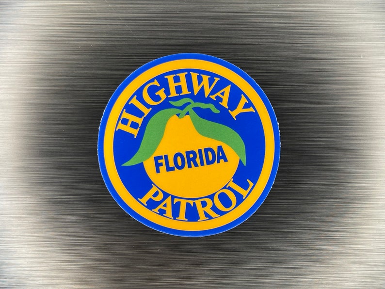 Florida Highway Patrol State Police Sticker Decal Set 2.5" & 1” Round ...