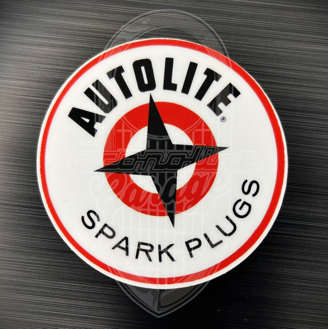 Vintage Style Autolite Spark Plugs Sticker Fomoco Ford Chevy Dodge ...