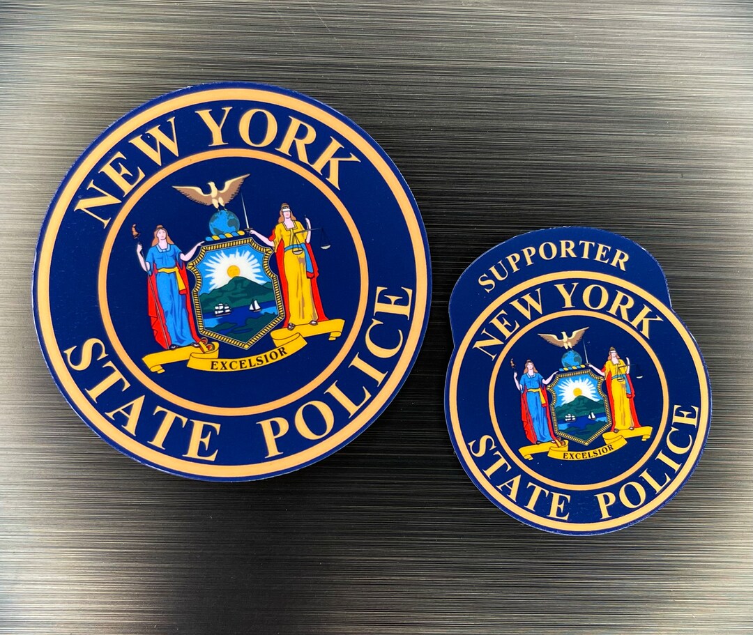 New York State Police Supporter Sticker Set Decal NYSP Supporter FOP ...