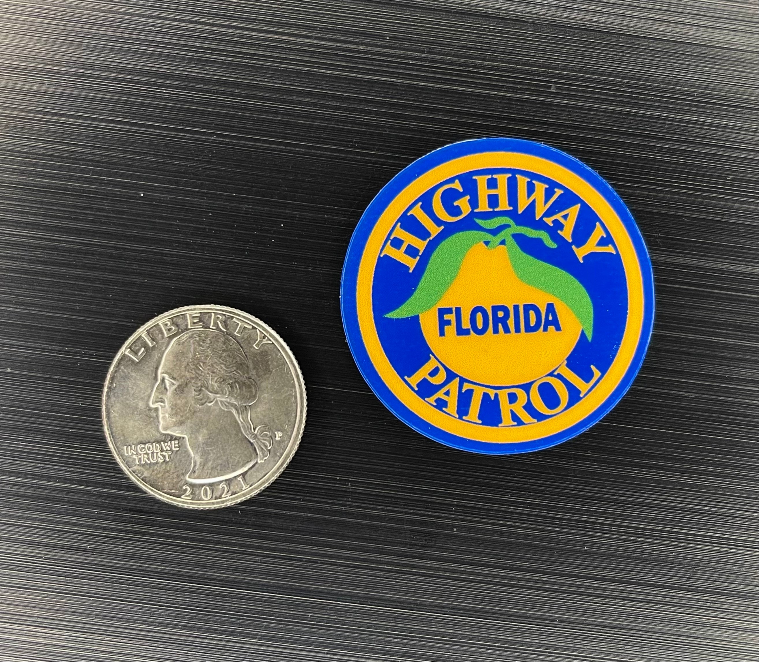 Florida Highway Patrol State Police Sticker Decal Set 2.5" & 1” Round ...