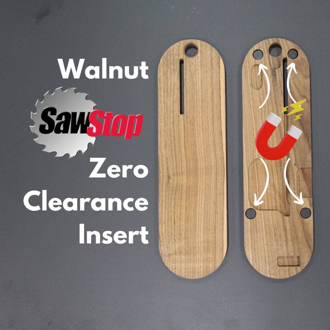 Walnut Sawstop Zero Clearance Insert - Etsy
