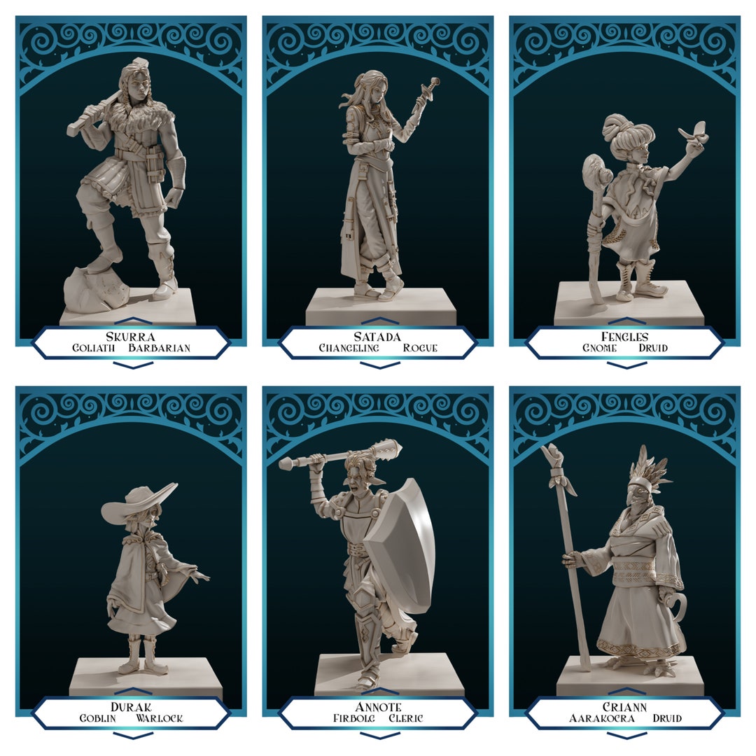 Dnd is a Woman Set 6.1 Characters (read Description) - Etsy