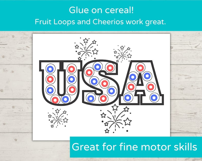 Fourth of July Dot Marker Printables/ Fourth of July Craft ...