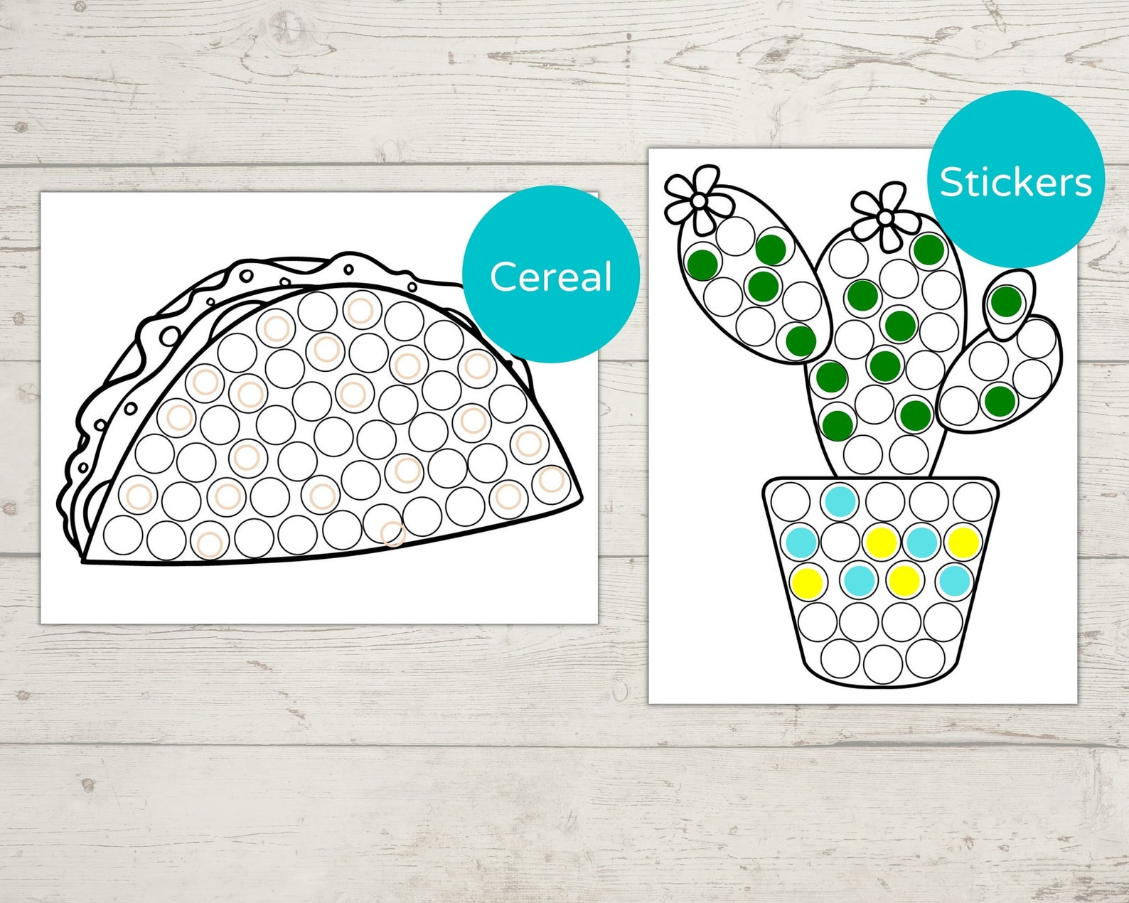 Cinco De Mayo Dot Marker Printables/ Do a Dot Printable/ Cinco De Mayo ...