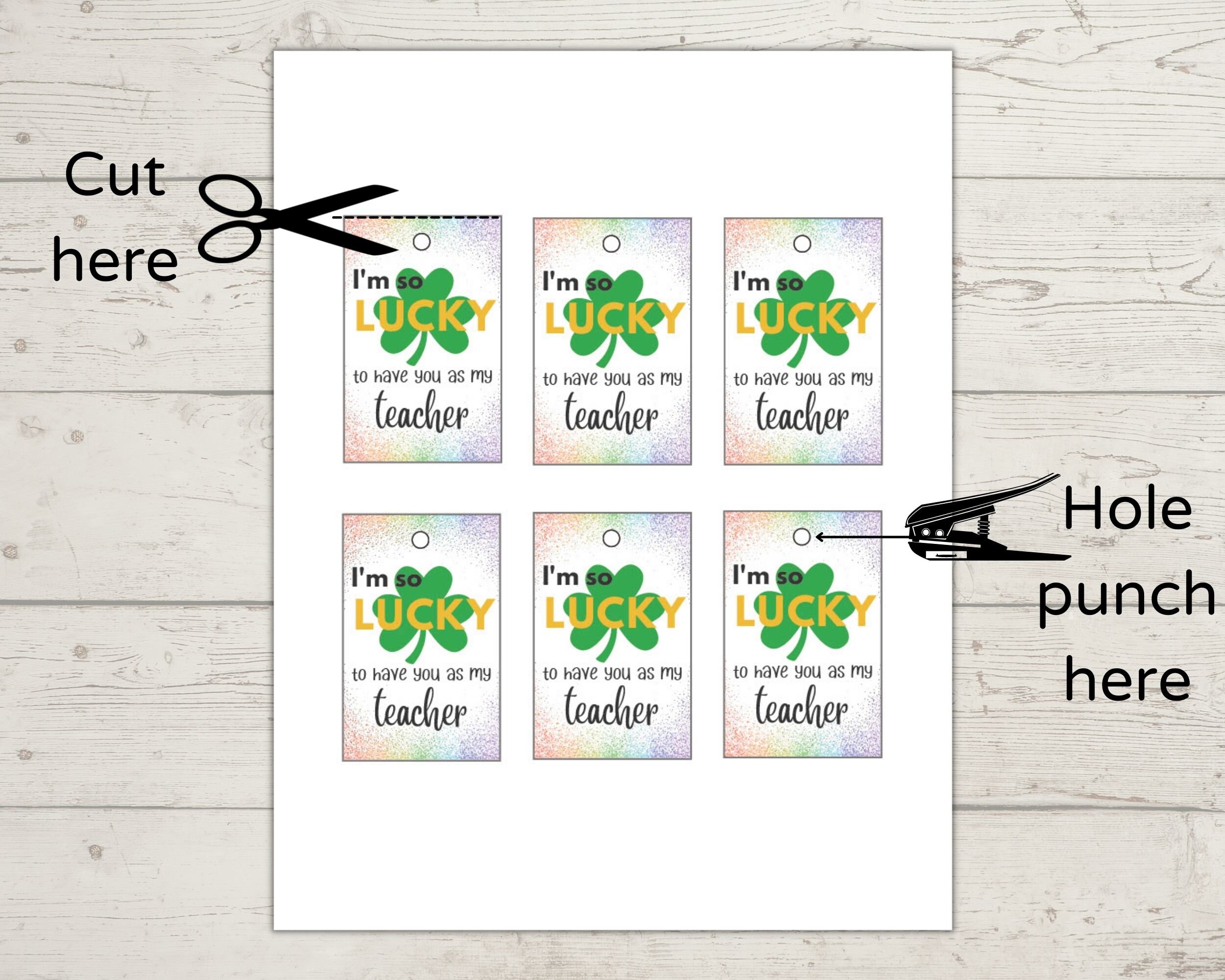 St. Patrick's Day Gift Tags Teacher Gift Tag St. - Etsy