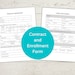 Daycare Enrollment Forms, Childcare Enrollment Packet, Enrollment ...