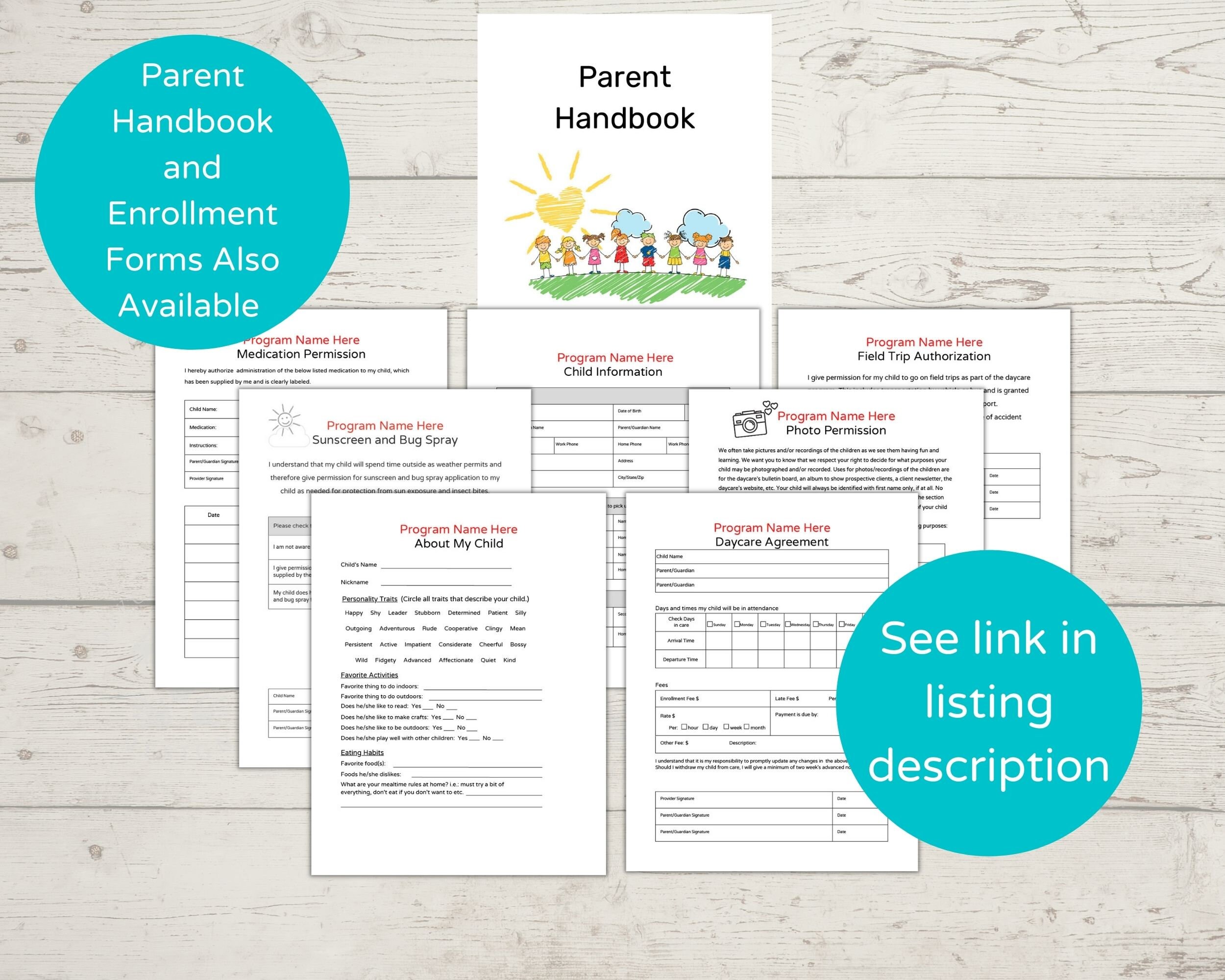 Child Care Personnel Training Log/ Daycare Employee Training Record ...