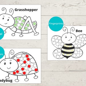 Bug Dot Marker Printables/ Do a Dot Printable/ Toddler Activity/ Bug ...