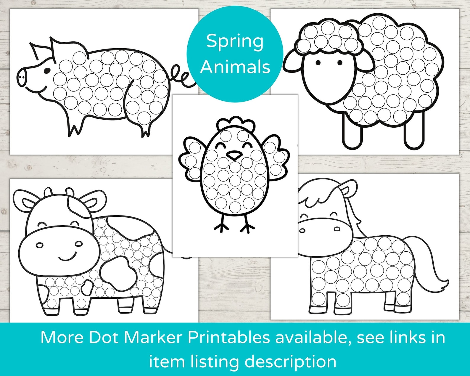 Pond Unit Dot Marker Printables/ Do a Dot Printable/ Pond | Etsy