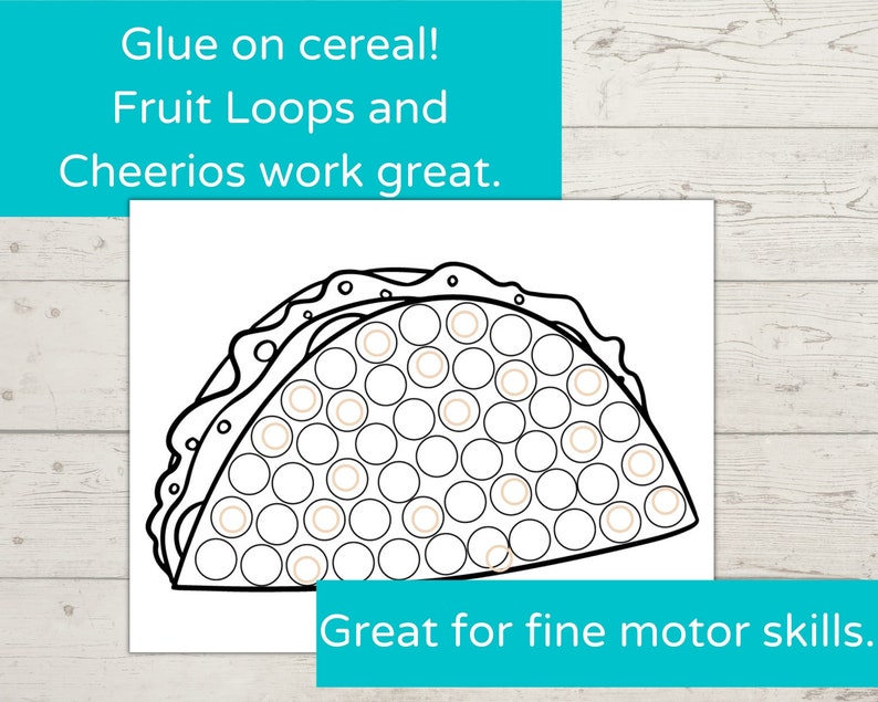 Cinco De Mayo Dot Marker Printables/ Do a Dot Printable/ Cinco De Mayo ...