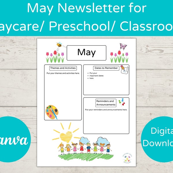 Newsletter Template - Etsy