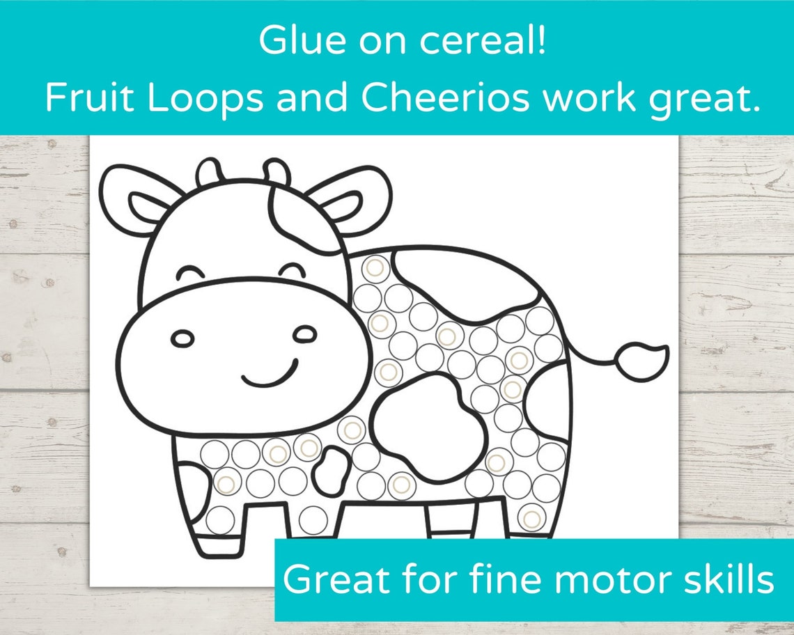 Spring Animals Dot Marker Printables/ Do a Dot Printable/ Baby - Etsy